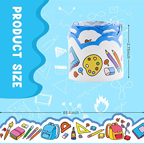 66 Feet Back to School Bulletin Board Borders Classroom Borders Chalkboard Whiteboard Trim Back to School Decorations for Teacher Student Blackboard Party Supplies