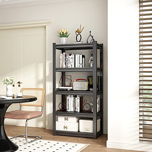 5 Tier Metal Shelving Unit 2000LBS Capacity Adjustable Garage Storage Utility Rack Heavy Duty Shelves Organization Shelf Warehouse Basement Kitchen Living Room Pantry - 31.5"W x 15.7"D x 63"H