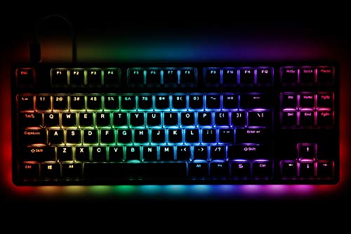 DROP CTRL High-Profile Mechanical Keyboard — Tenkeyless TKL (87 Key) Gaming Keyboard, Hot-Swap Switches, Programmable, Backlit RGB LED, USB-C, Doubleshot PBT, Aluminum (Gray, Cherry MX Brown)