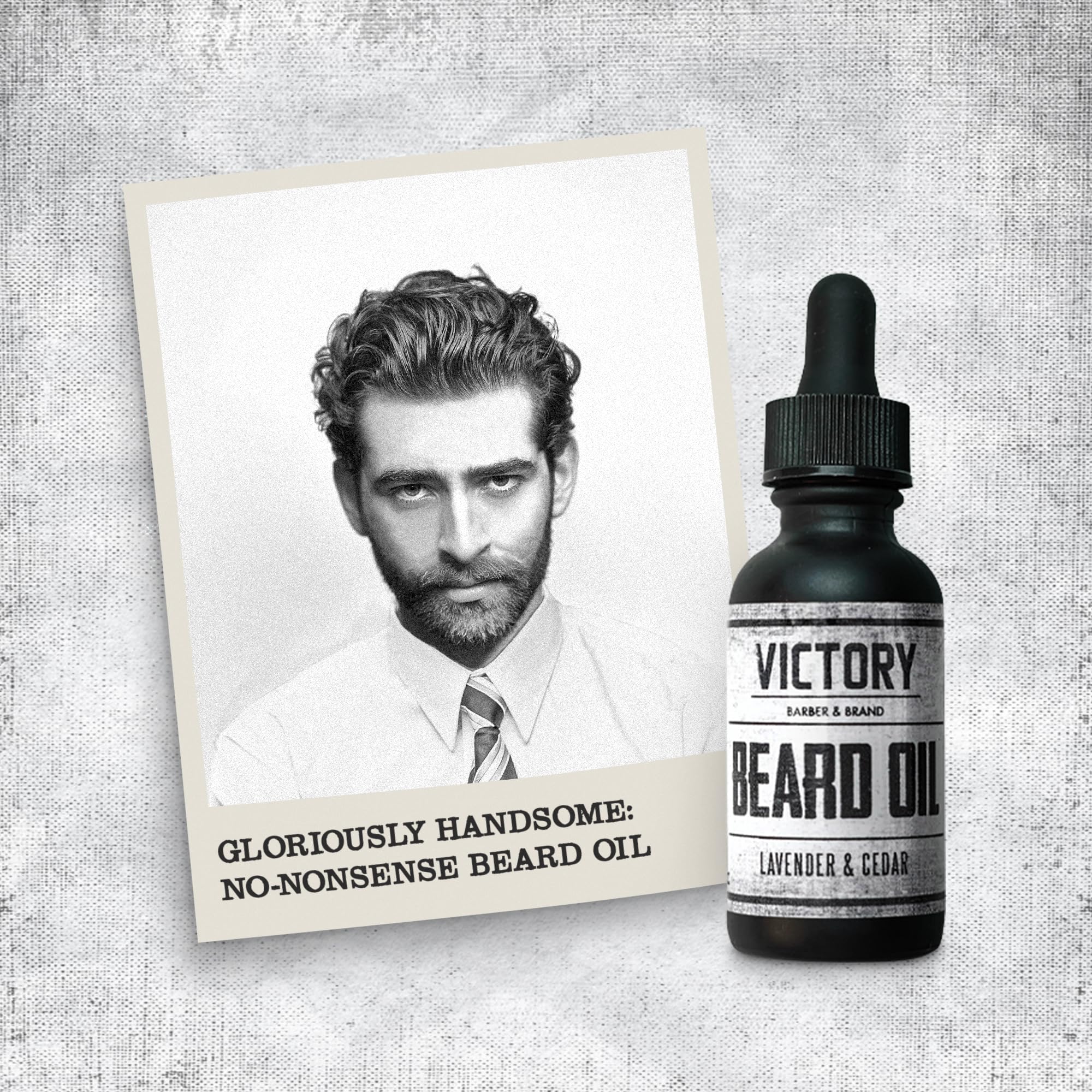 Victory Barber & Brand Beard Oil | End Beardruff with Moisturizing Conditioner for Men | Get Beard Envy | Lightly Scented with Cedar and Lavender | Made in the USA