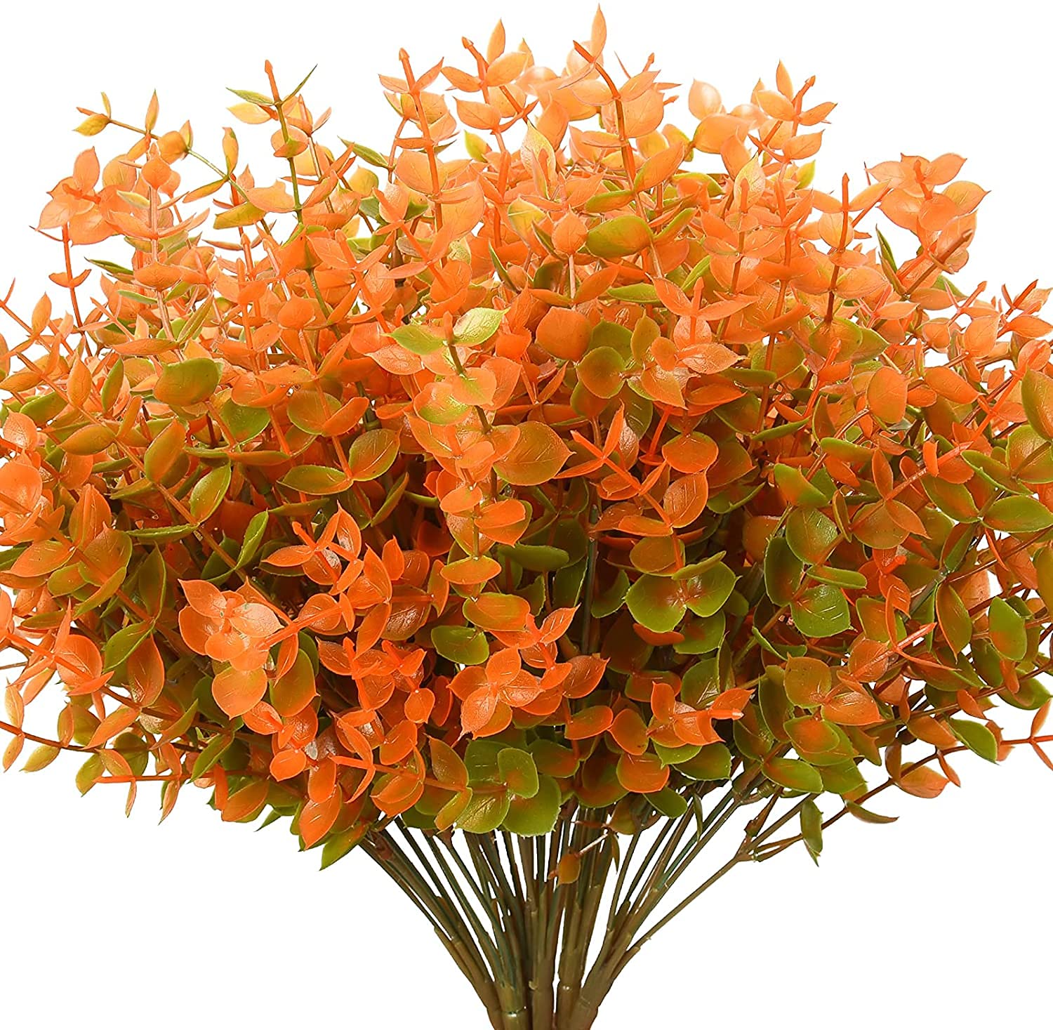 Artificial Fake Flowers, 6 Bunches of Realistic UV Resistant Faux Plastic Plants Greenery Shrubs Artificial Flowers Indoor Outside Hanging Planter Home Kitchen Wedding Garden Farmhouse Decor