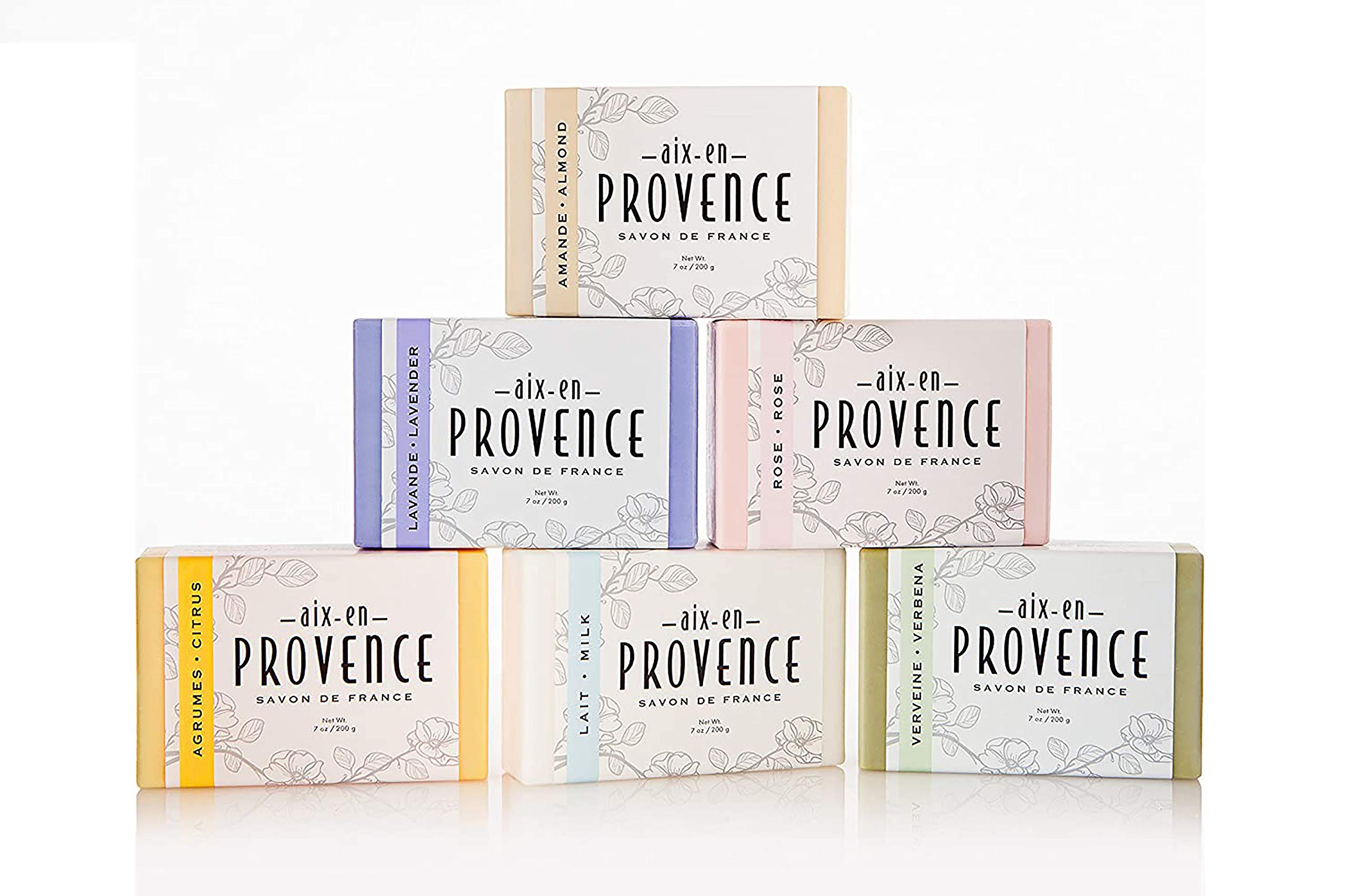Aix en Provence Triple Milled Shea Butter Artisanal French Soap, 200g Soap Bar (5029)