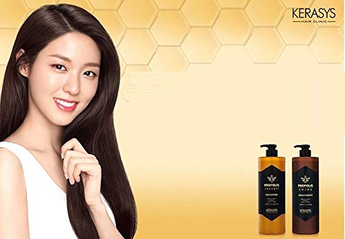 Kerasys Hair Clinic Propolis Shine & Healthy Hair Care Shampoo Propous Extract Minarals Natural Vitamin 1000ml / 35.3 Fl oz