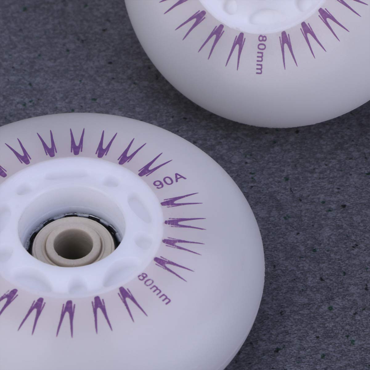2 Pcs Accessories Roller Skating Shoes Replacement Roller Wheels Inline Wheels an Fittings Flash Roller Skating Wheels pully Pulleys PU Flash Wheels Luminous Wheel LED