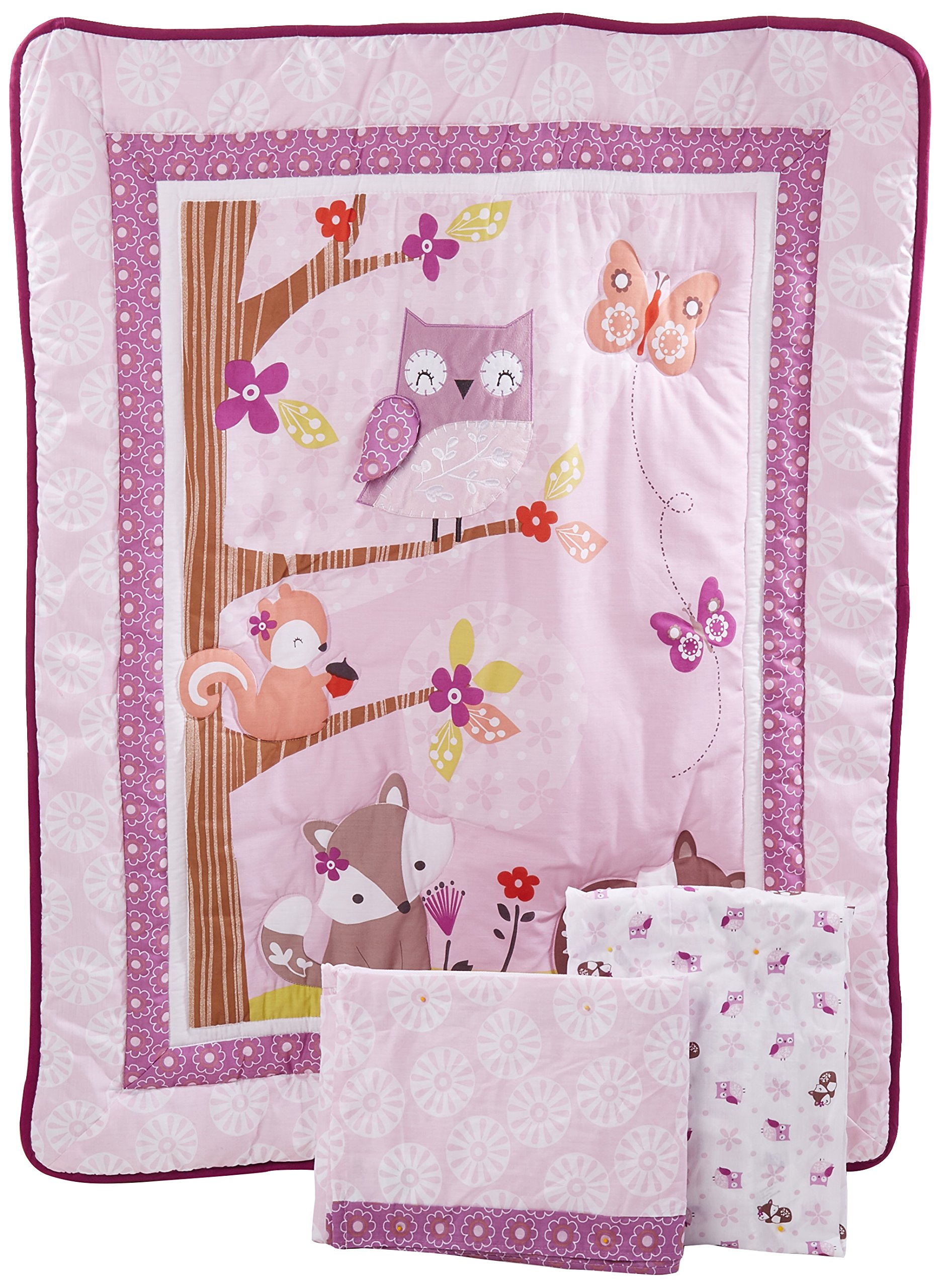 Bedtime Originals Lavender Woods 3 Piece Bedding Set