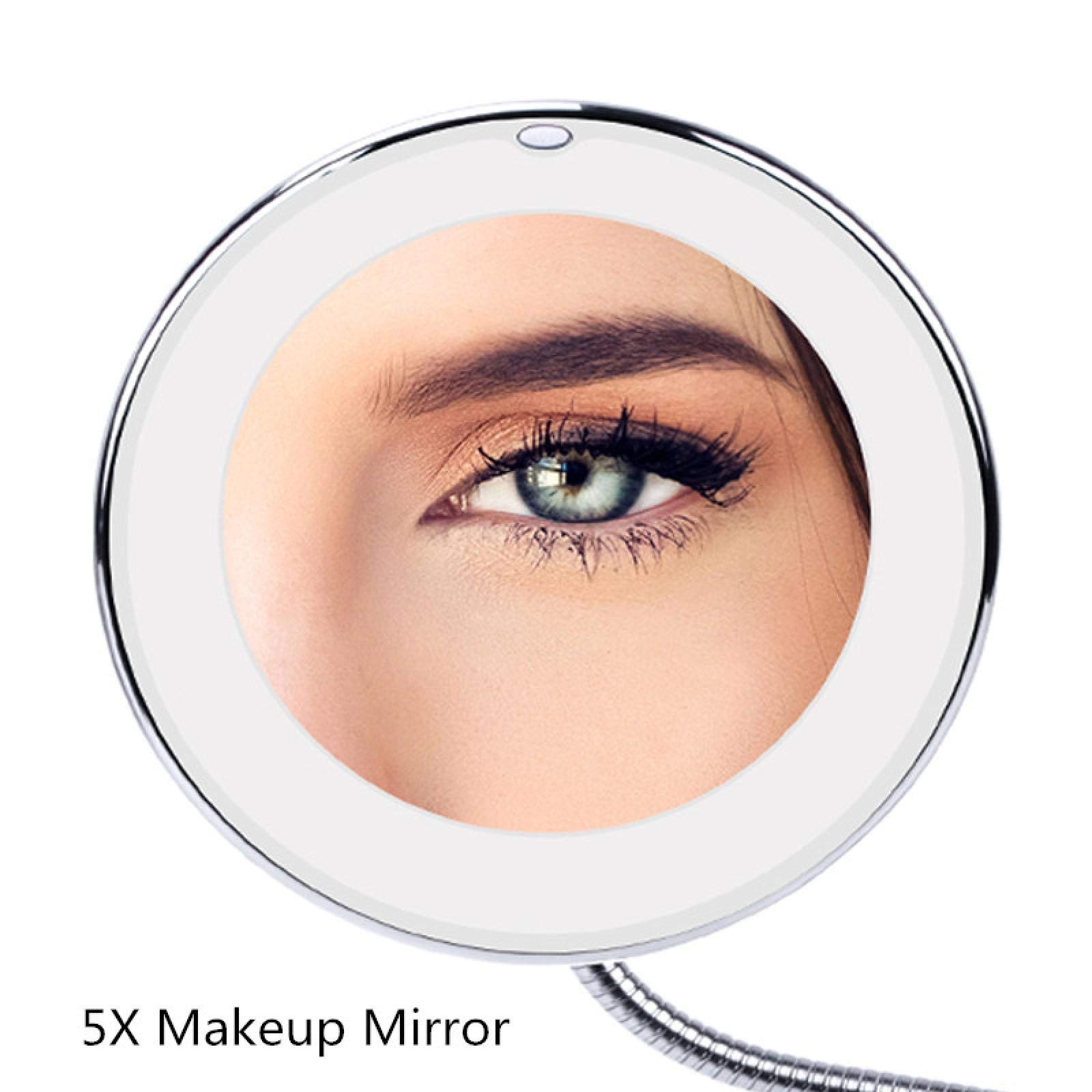 FQYYDD Illuminated Makeup Mirror 10X Adjustable Makeup Mirror With Led Light Amplification