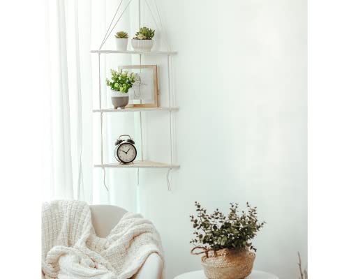 Tinkiture Designs Corner Hanging Shelf (Natural)