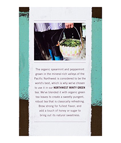 Allegro Tea, Organic Northwest Minty Green Tea Bags, 20 ct