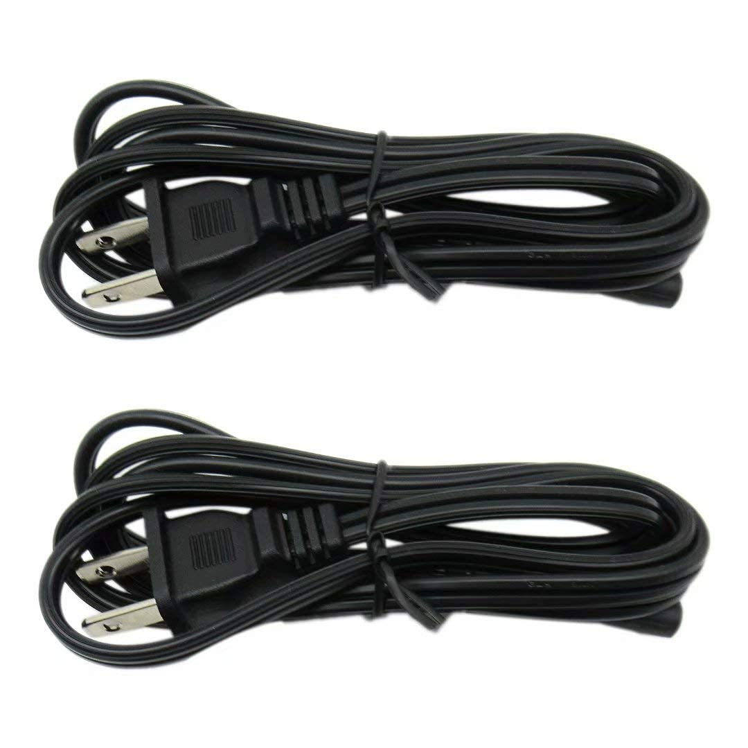 2 Pack Slot Prong Power Cord Charging Cable Wall Plug for Xbox One S 6FT PA-14 2