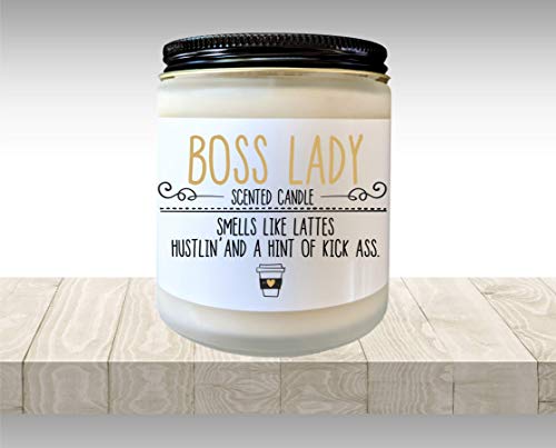 Boss Lady Scented Candle Lady Boss Like a Boss Lady Gift New Job Gift for Boss Funny Gift Boss Babe