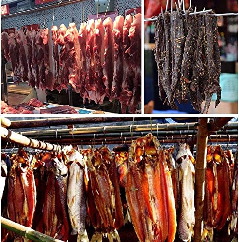 5.12inch Meat Hooks,20Pcs 304 Stainless Steel Butcher Hook Smoking Hooks,Hanging, Drying, Butchering, BBQ, Grilling,Jerky. (5.12in)