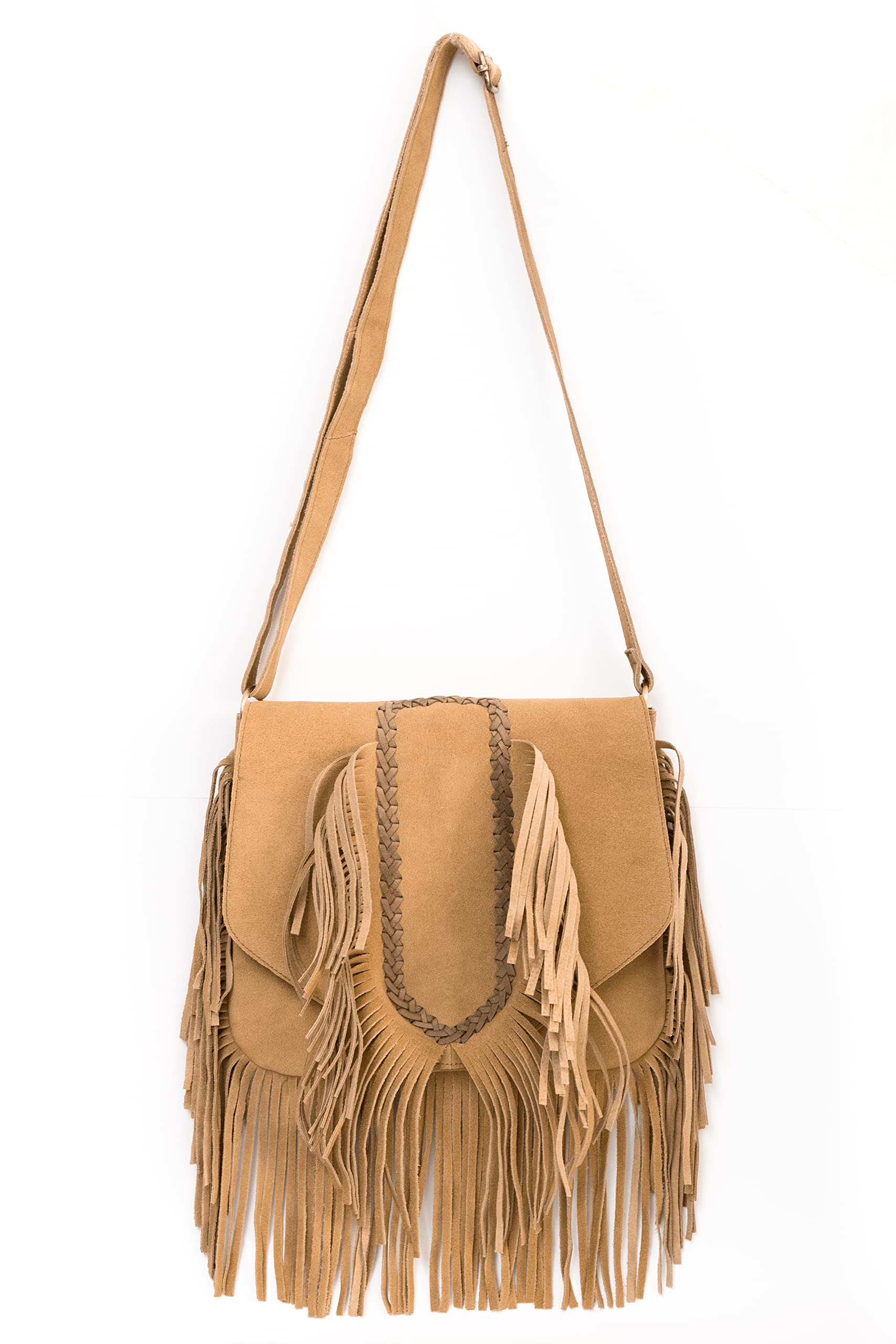 AryanExports Women Hippie Fringe Bags Fashion Bohemian Tassel Cross Body Bag Vintage Boho Bags