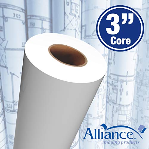 Alliance Wide Format Paper 30” x 500’ Rolls Bond Engineering 92 Bright, 20lb - 2 Rolls Per Carton with 3” Core