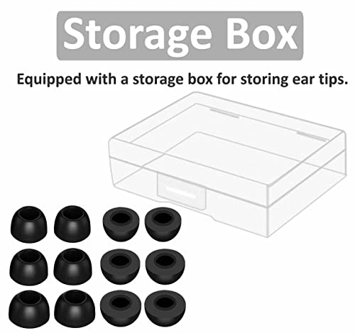6 Pairs Galaxy Buds 2 Pro Memory Foam Ear Tips, S/M/L Noise Reduce Anti-Slip No Silicone Pain Comfortable Fit in Case Earbuds Compatible with Samsung Galaxy Buds 2 Pro 2022 Release - Graphite