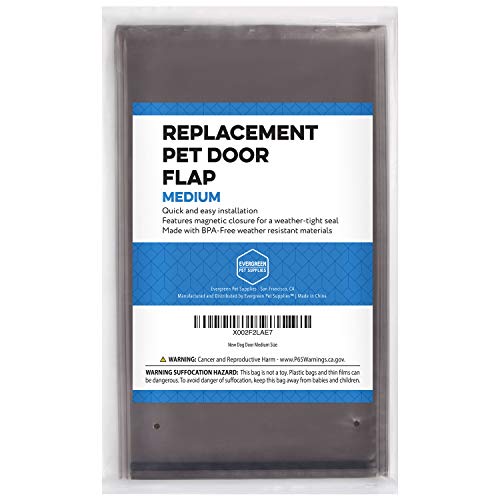 Medium Replacement Dog Door Flap Compatible with PetSafe Freedom Doggie Doors PAC11-11038 - Measures 8 1/4" x 12 1/4" Made from Flexible, Durable, Weather Resistant Materials- Doggie Door Flap