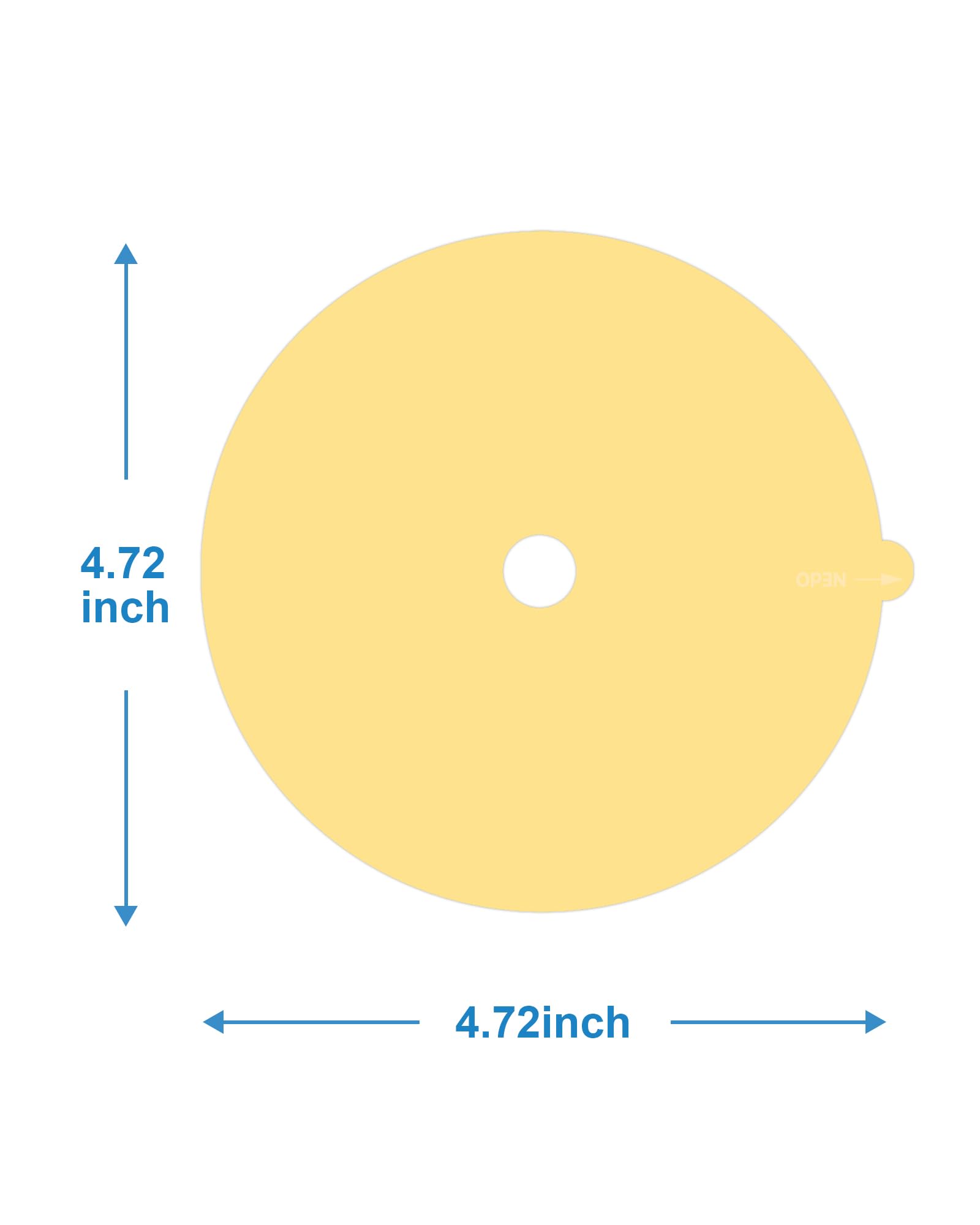 24 Pcs Flea Trap Refill Discs 4.72" Replacement Glue Boards with Hole for Flea Traps for Inside Your Home, Sticky Pads for Fleas, Bugs, Flies, Mosquitos, etc