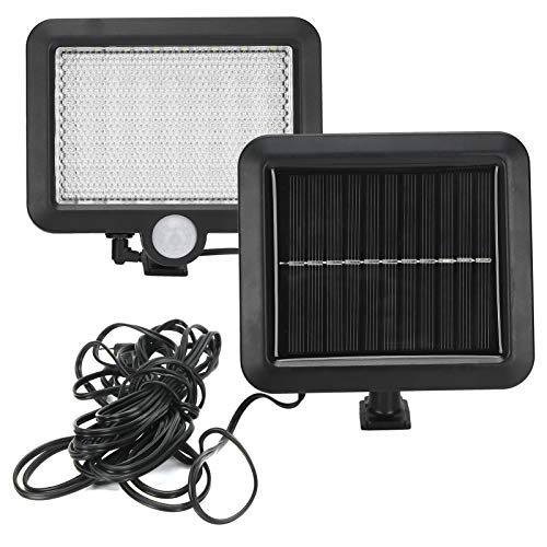 Asixxsix Garden Lamp, Solar ABS Energy Saving Outdoor LED Light, for Garages Home Garden Walls Paths Courtyards