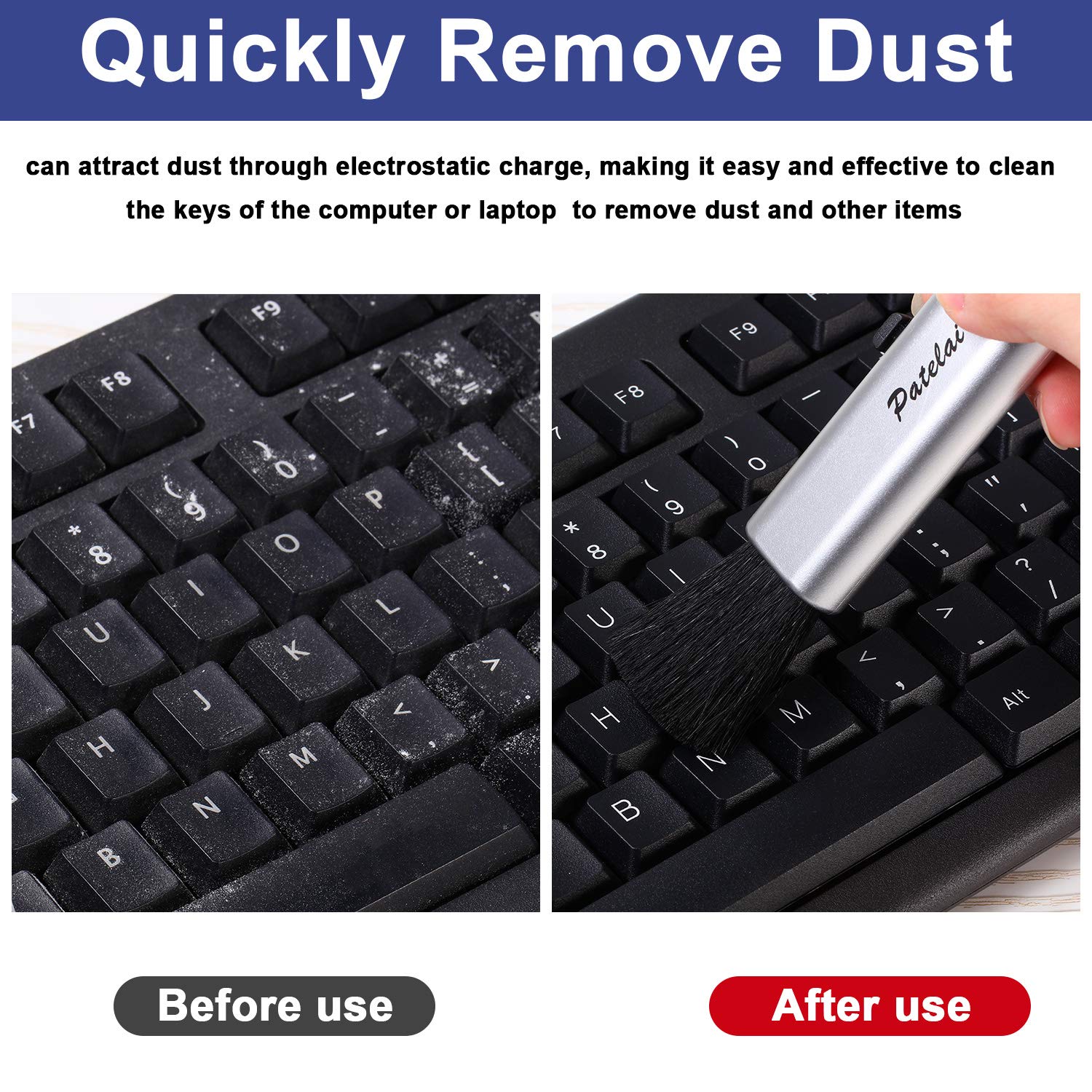 6 Pieces Portable Laptop Cleaning Brush Electronic Cleaning Brush Swipe Computer Brush for Laptops Keyboard Mobile Phones Cameras Digital Products Car Interior Detailing Home and Office Items