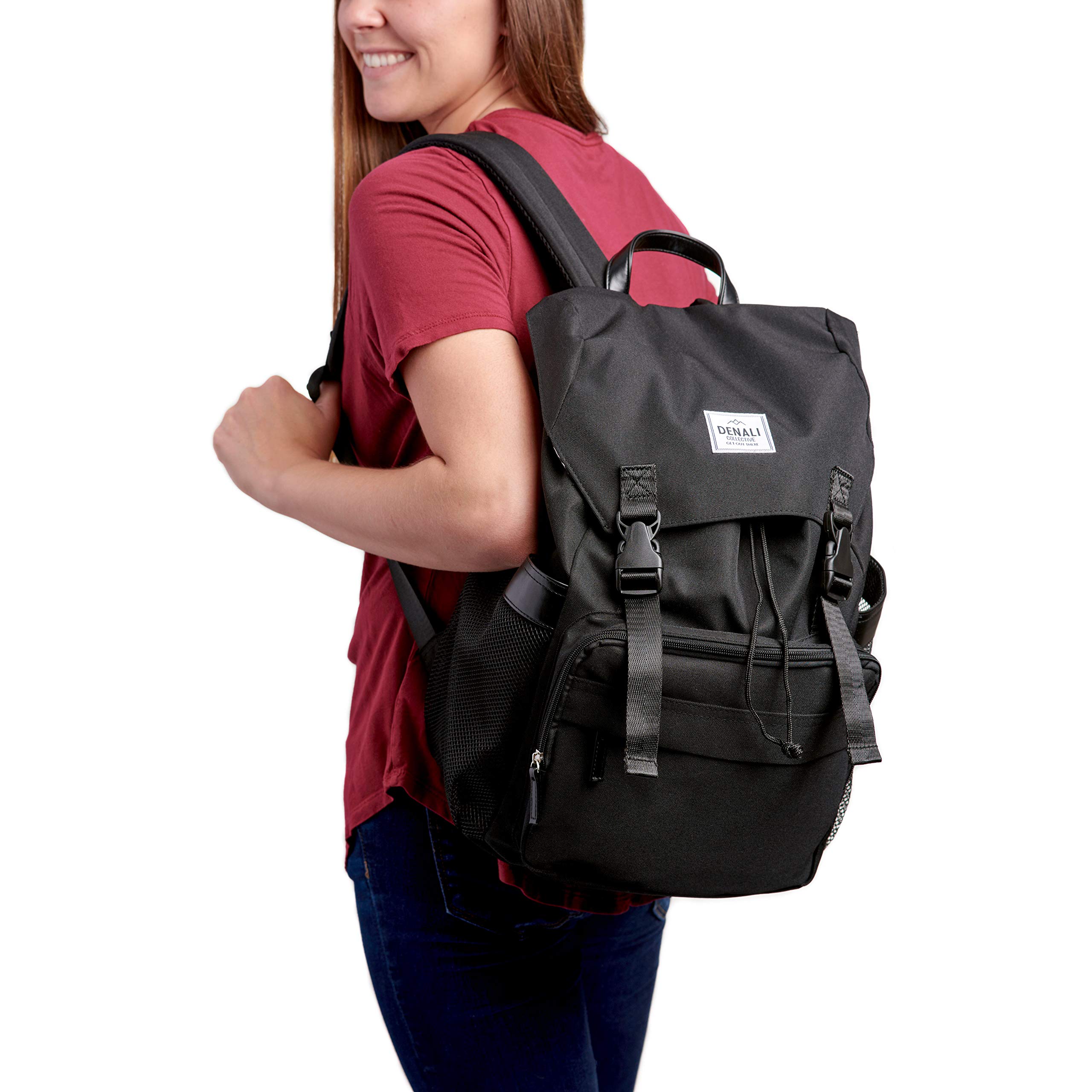 Denali Collective - Discoverer Diaper Bag Backpack Water and Stain Resistant Unisex Baby Bag for Outdoors/Travel, Waterproof Front Pocket