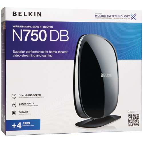 Belkin N750 DB Wi-Fi Dual-Band N+ Gigabit Router (F9K1103)
