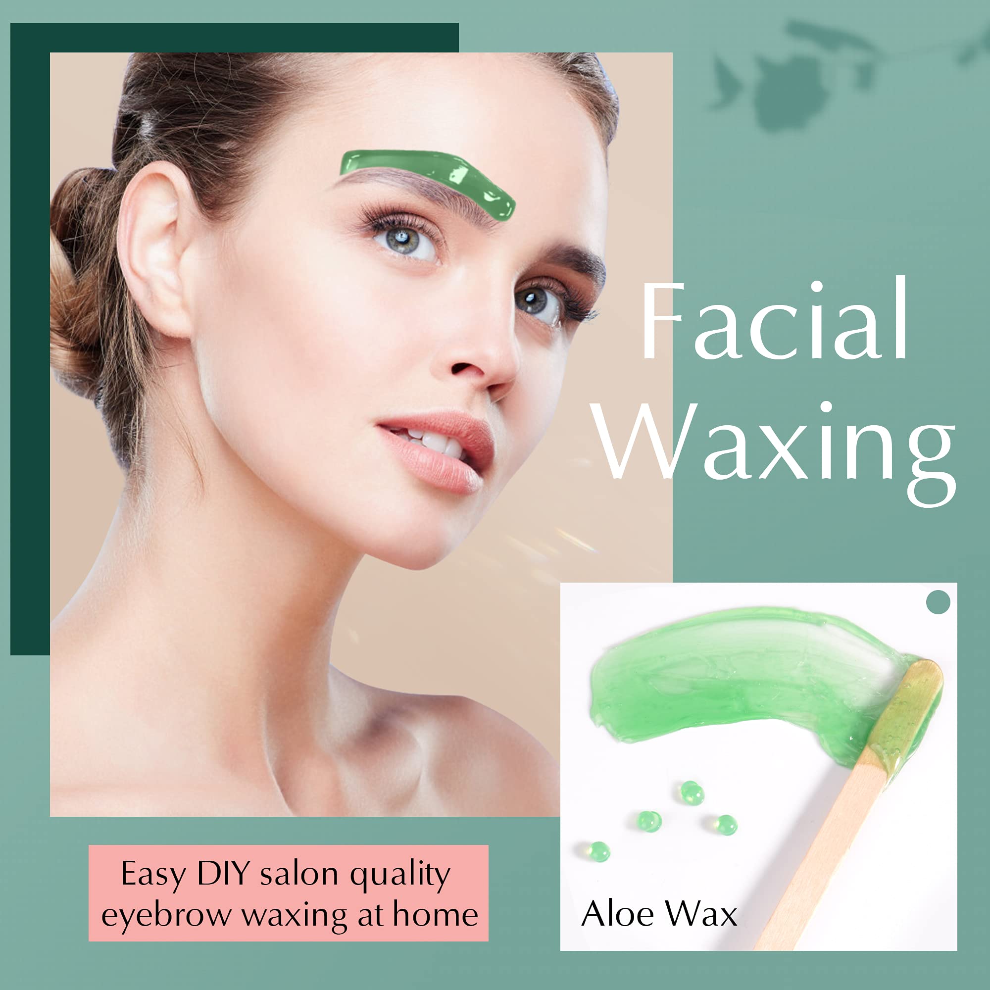 2.5lb+1lb Aloe Hard Wax Beads For Hair Removal At Home For Sensitive Skin Face Leg Eyebrow