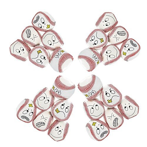 24 silly face Vinyl Baseball Kick Balls