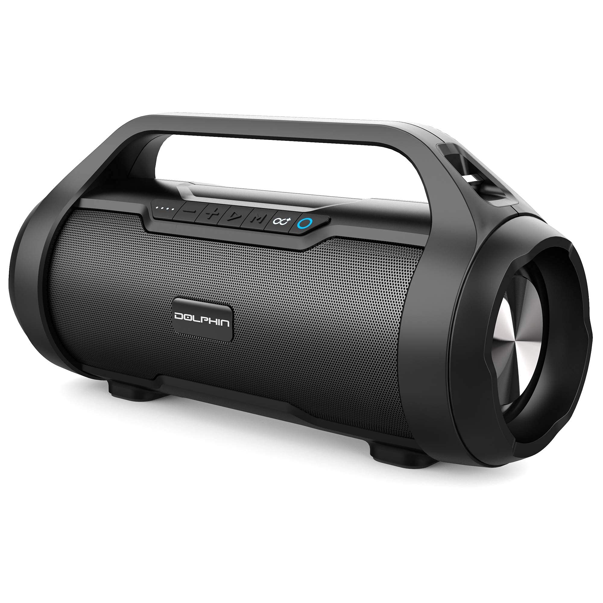 Dolphin LX-20 Dual Portable Bluetooth Waterproof Tube Speaker with HD Sound and Bass, High Power 30W, includes FM Radio, USB/SD MP3, AUX Input