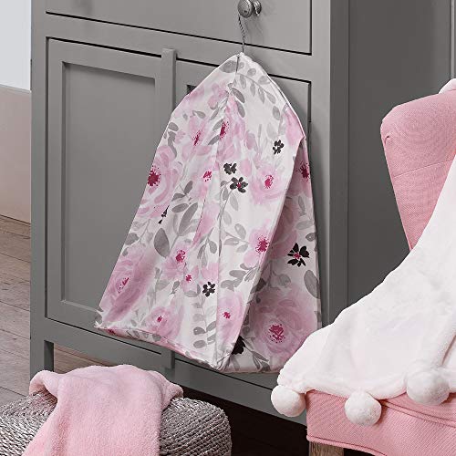 Bedtime Originals Blossom Pink/Gray Watercolor Floral Diaper Stacker