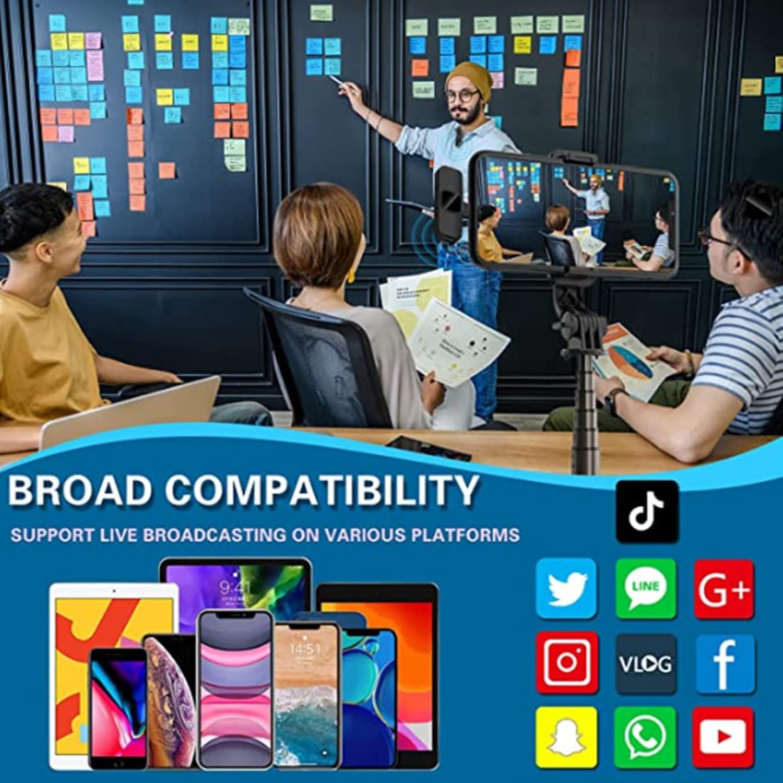 2 Pack Wireless Lavalier Microphone for Phone, Lapel Mics Plug-Play 2.4G Ultra-Low Delay Built-in Noise Reduction Chip 8H Working Time for Video Recording Interview Podcast Vlog YouTube TikTok