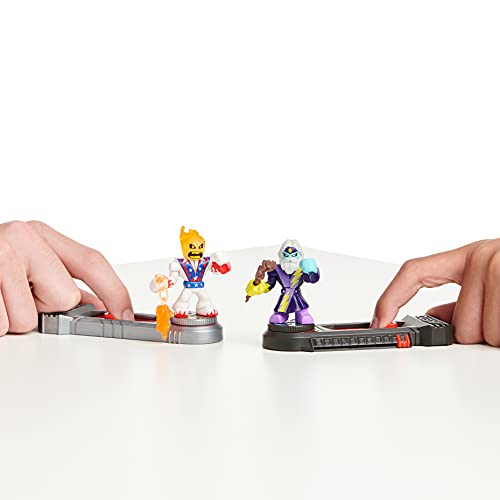 Akedo - Ultimate Arcade Warriors Versus Pack Thunderwind Vs Burnout Mini Battling Action Figures Ready, Fight, Split Strike