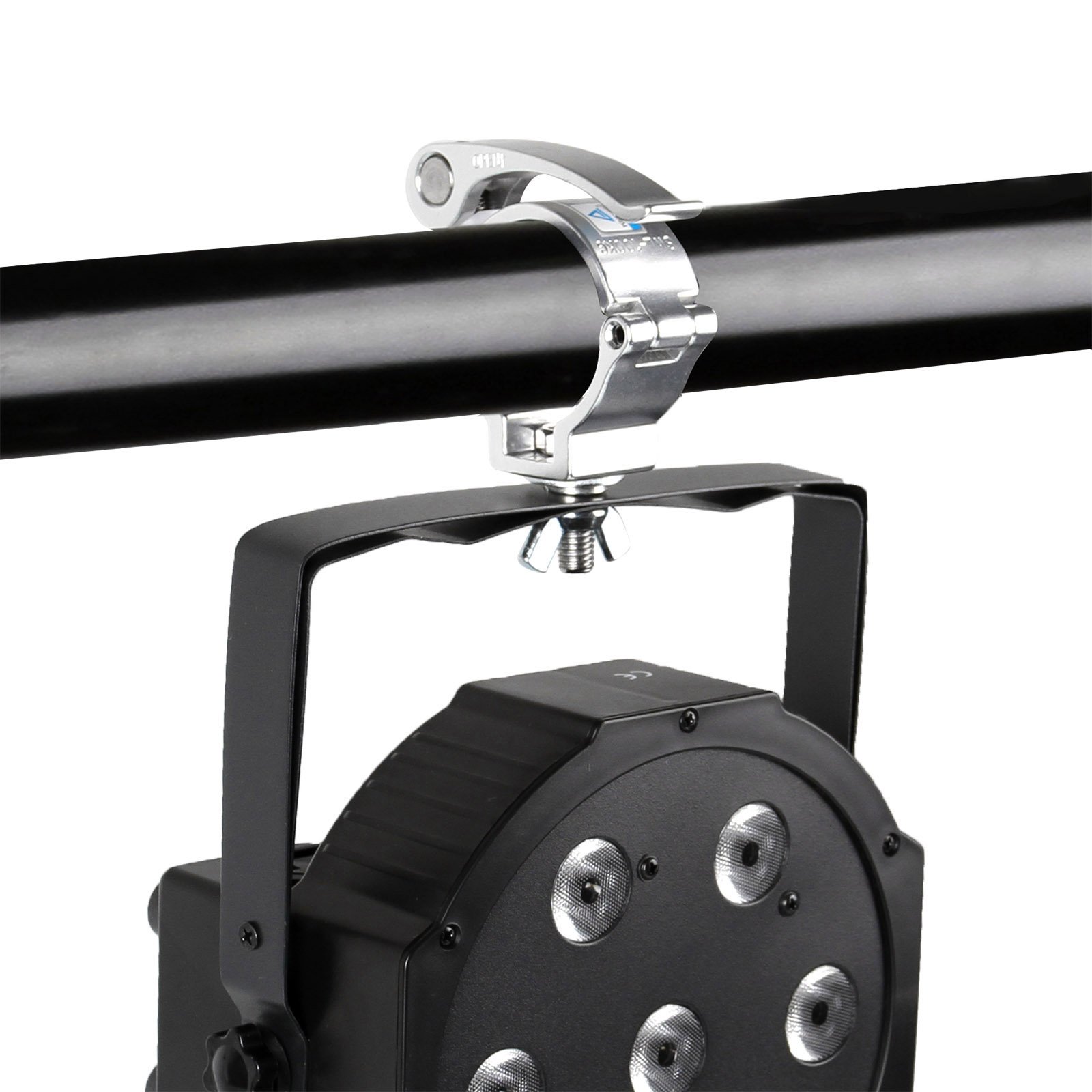 5 Pack 2 Inch Quick Lock and Release Heavy Duty 220 Lbs Aluminum Alloy Stage Lighting Clamp for Moving Head Light Par Light Spotlight Fit 50 mm OD Pipe -TUV Certificated
