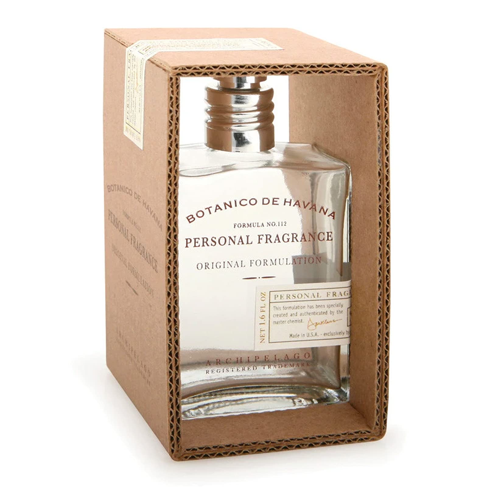 Archipelago Botanicals Botanico de Havana Eau de Toilette Spray for Men and Women, Long-lasting Personal Fragrance for Everyday Use, Scent Notes of Bergamot, Orange Peel & Honeysuckle, 1.58 fl oz