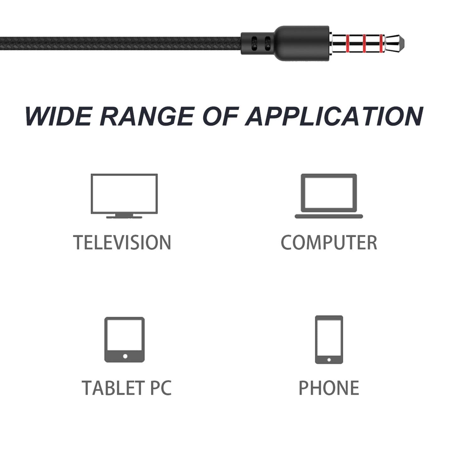 2 Packs (Black,White) Earbuds Headphones with Microphone, 3.5mm Interface in-Ear Earbuds Wired Headphones with Powerful Heavy Bass Stereo,Compatible.