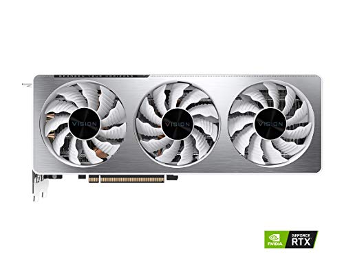 GIGABYTE GeForce RTX 3070 Vision OC 8G Graphics Card, 3X WINDFORCE Fans, 8GB 256-Bit GDDR6, GV-N3070VISION OC-8GD Video Card