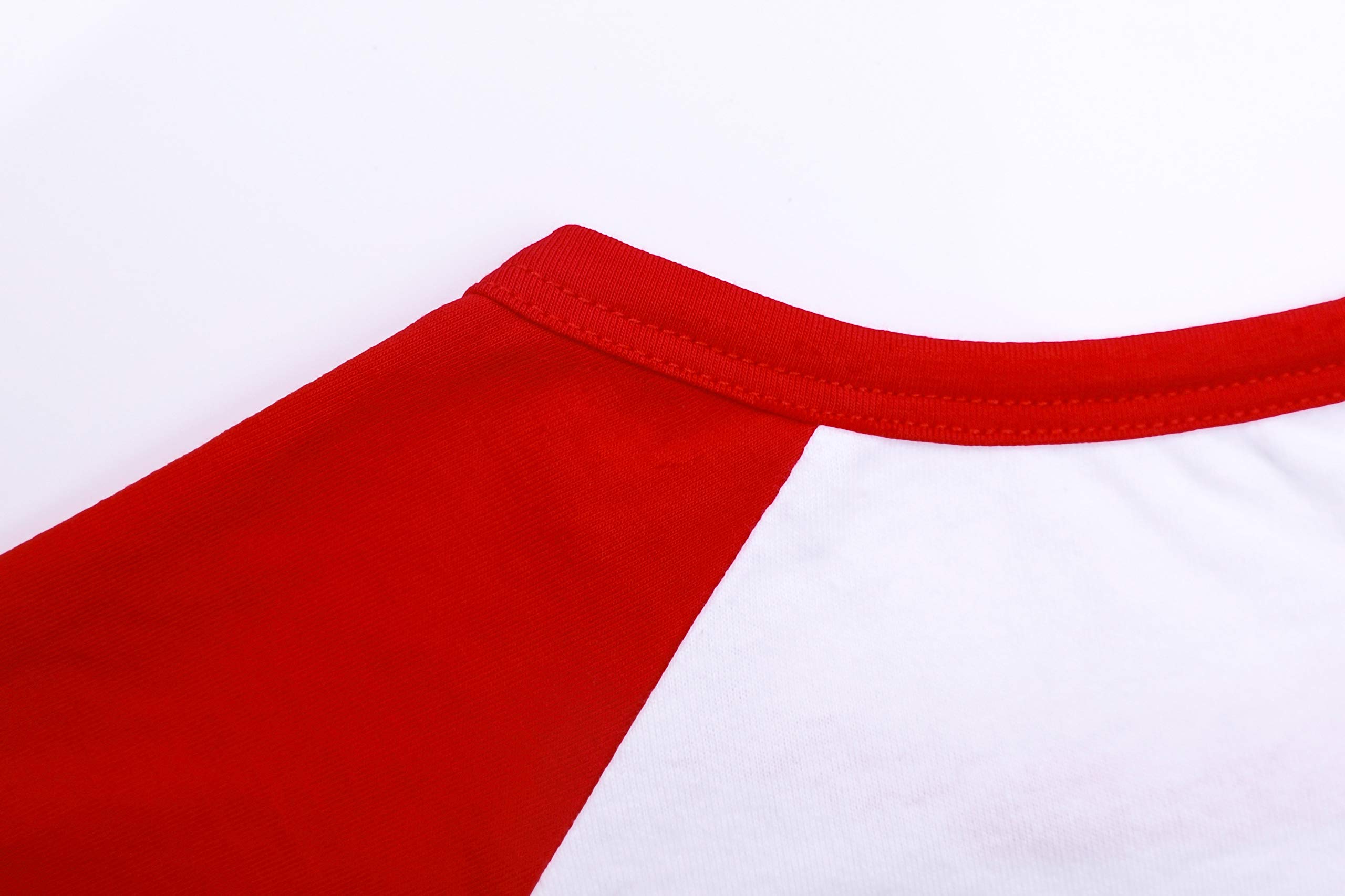 CREATOR Toddler Baby Girls Boys Long Sleeve Shirts Raglan Shirt Baseball Tee Cotton T-Shirts Red