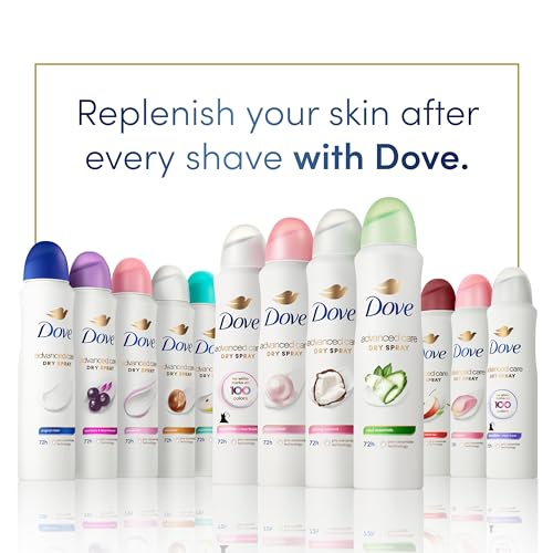 Dove Advanced Care Antiperspirant Deodorant Dry Spray Cool Essentials 3 Count Antiperspirant deodorant for helping your skin barrier repair after shaving With Pro Ceramide Technology 3.8 oz
