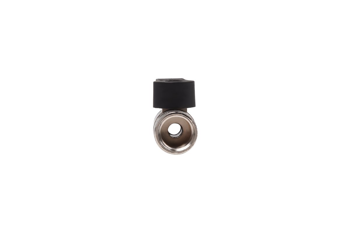 Alphacool 17353 2-Way Ball Valve G1/4 - Chrome Water Cooling Fittings