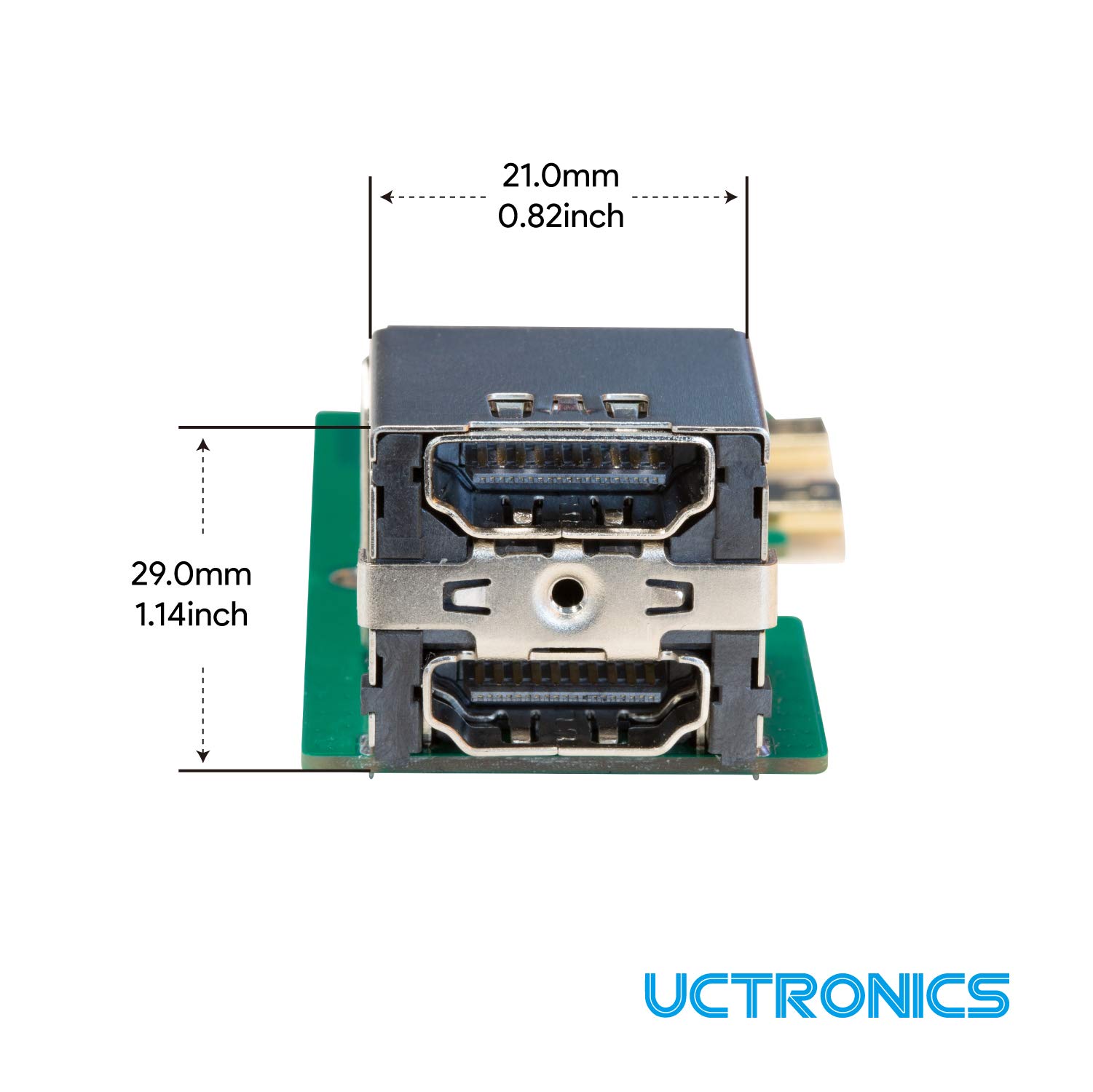 UCTRONICS 4 Pack Micro HDMI to HDMI Adapter Boards for Raspberry Pi 4 Model B