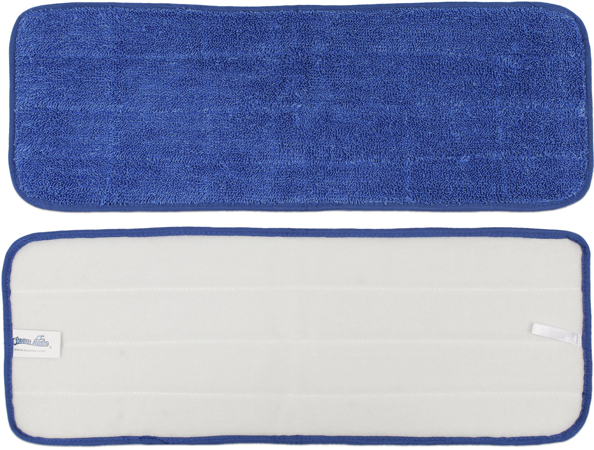 CleanAide All Purpose Mega Microfiber Mop Pads for 18 Inch Plate 6 Pack