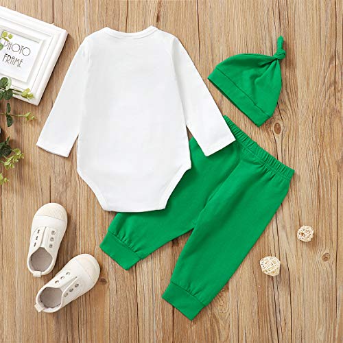Detigee Baby Boy My 1st St. Patrick's Day Pant Clothing Set Newborn Shamrock Outfit (Green01,0-3 Months)