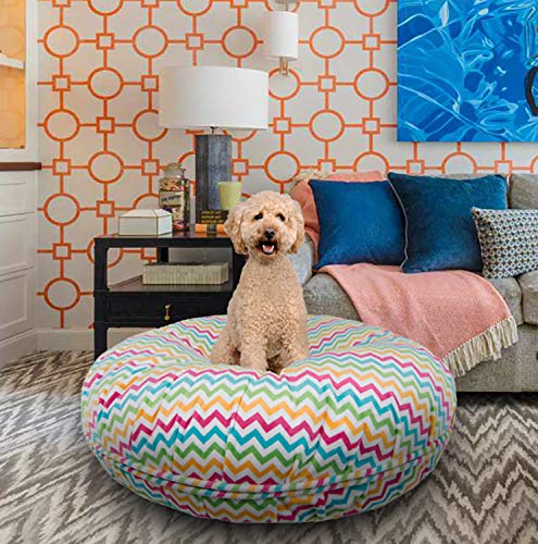 Bessie and Barnie Signature Ocean Wave Luxury Extra Plush Faux Fur Bagel Pet/Dog Bed (Multiple Sizes)