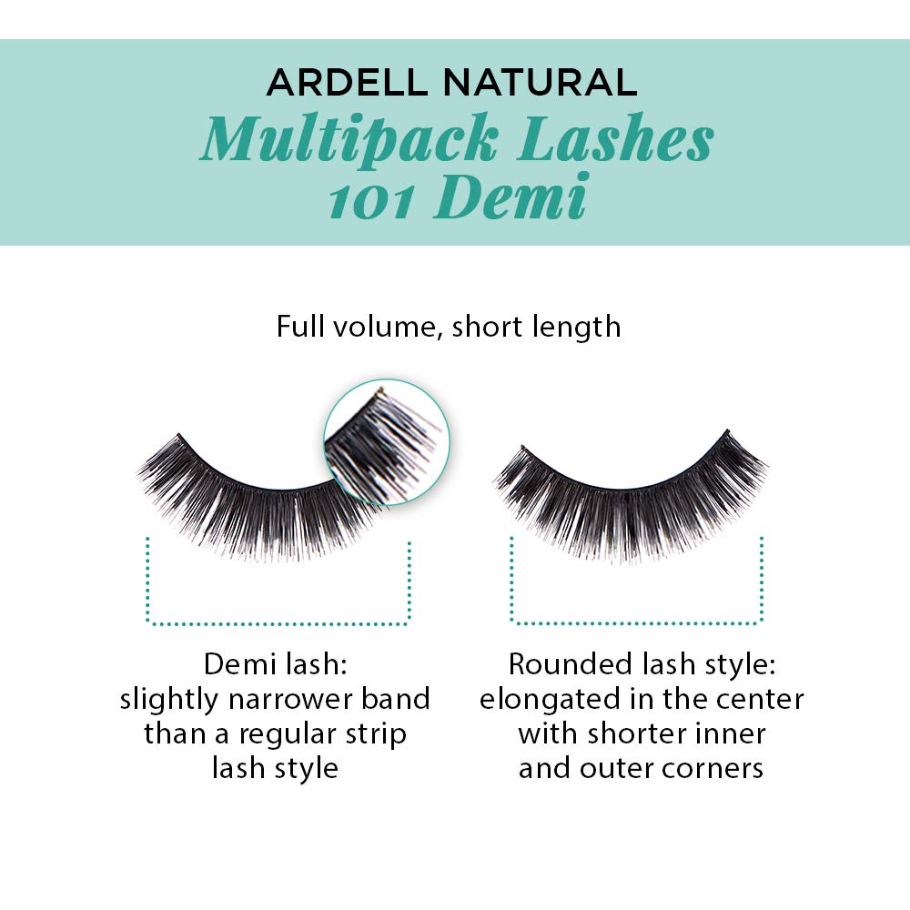 Ardell Natural Multipack Lashes #101 Black, 4 Pairs x 1 Pack