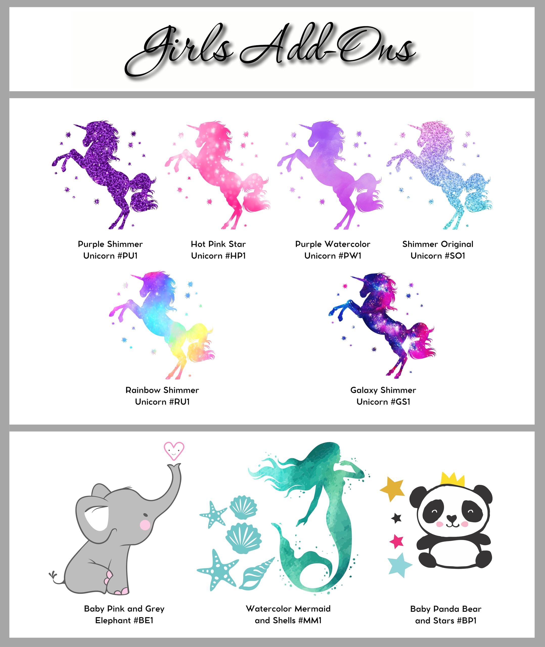 Girls Nursery Shimmer Rainbow Printed Initial and Stars Custom Personalized Name and Initial Kids Vinyl Wall Decal, Wall Sticker Decor for Babies (Multi-Size Choices). (Shimmer Rainbow)