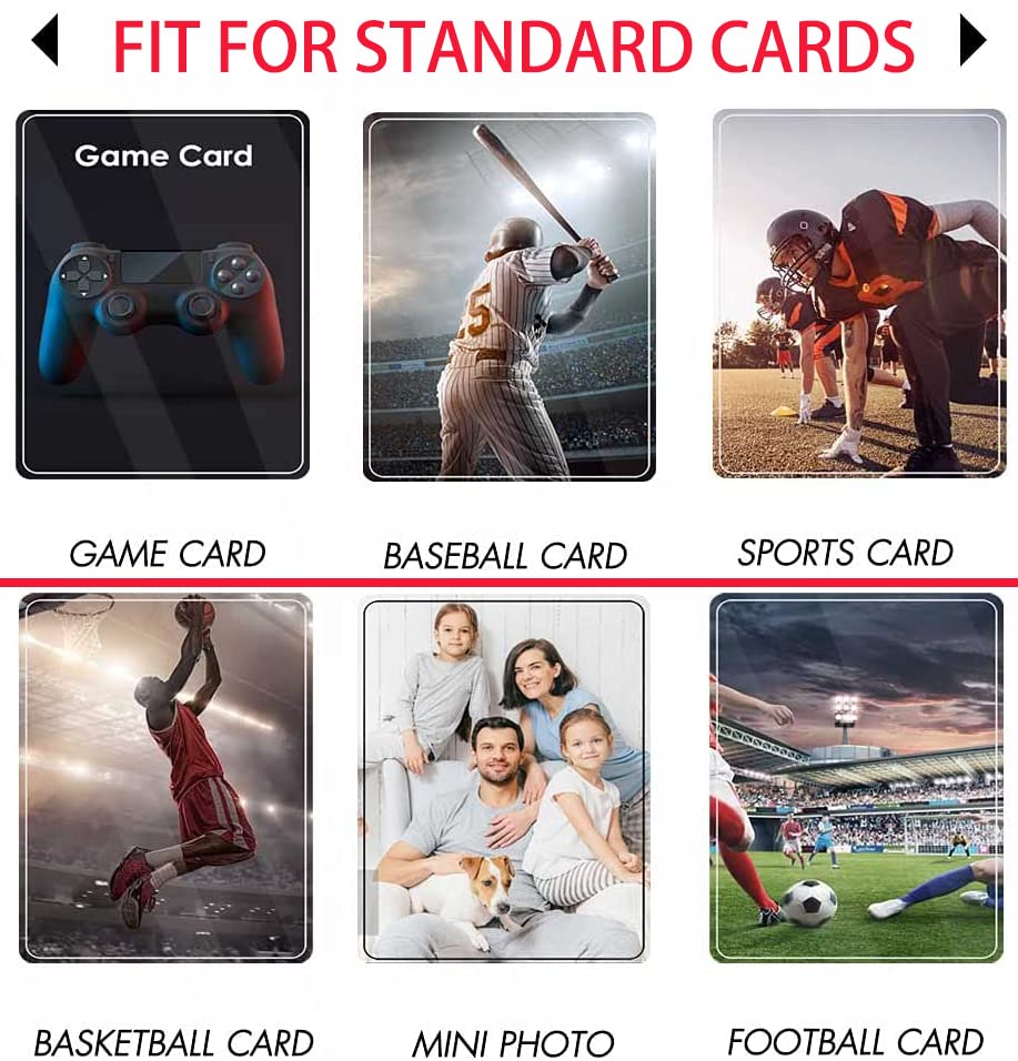 25 Count TopLoaders Clear Hard Plastic Card Sleeves for Trading Card, Protective Sleeves Holder Fit for Baseball Card, Sports Cards, MTG, Card 3"x4"