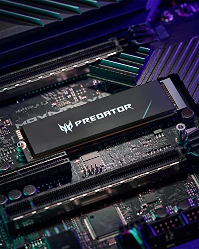 acer Predator GM7000 1TB NVMe Gen4 Gaming SSD, M.2 2280, Compatible with PS5, PCIe 4.0 Internal PC Solid State Hard Drive Up to 7400MB/s - BL.9BWWR.105
