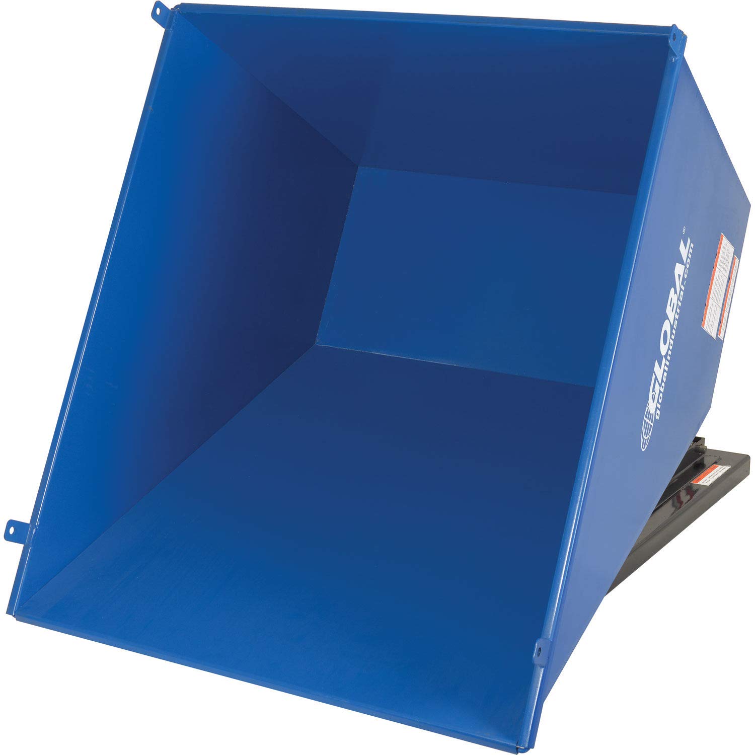 Global Industrial 2 Cu. Yd. Self-Dumping Forklift Hopper with Bump Release, 6000 Lb. Cap.