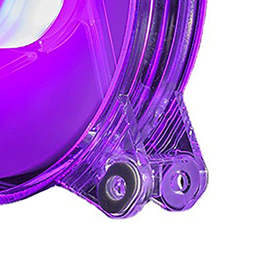 OCUhome 120mm RGB LED Fan, Noiseless Heat Sink Powerful Cool LED Light Computer Case Fast Cooling Fan for Desktop Red