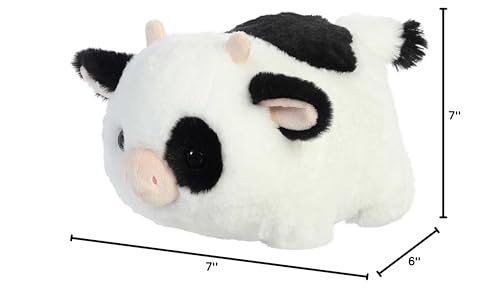 Aurora® Adorable Spudsters™ Tutie Cow Stuffed Animal - Comforting Cuddles - Playful Companions - White 10 Inches