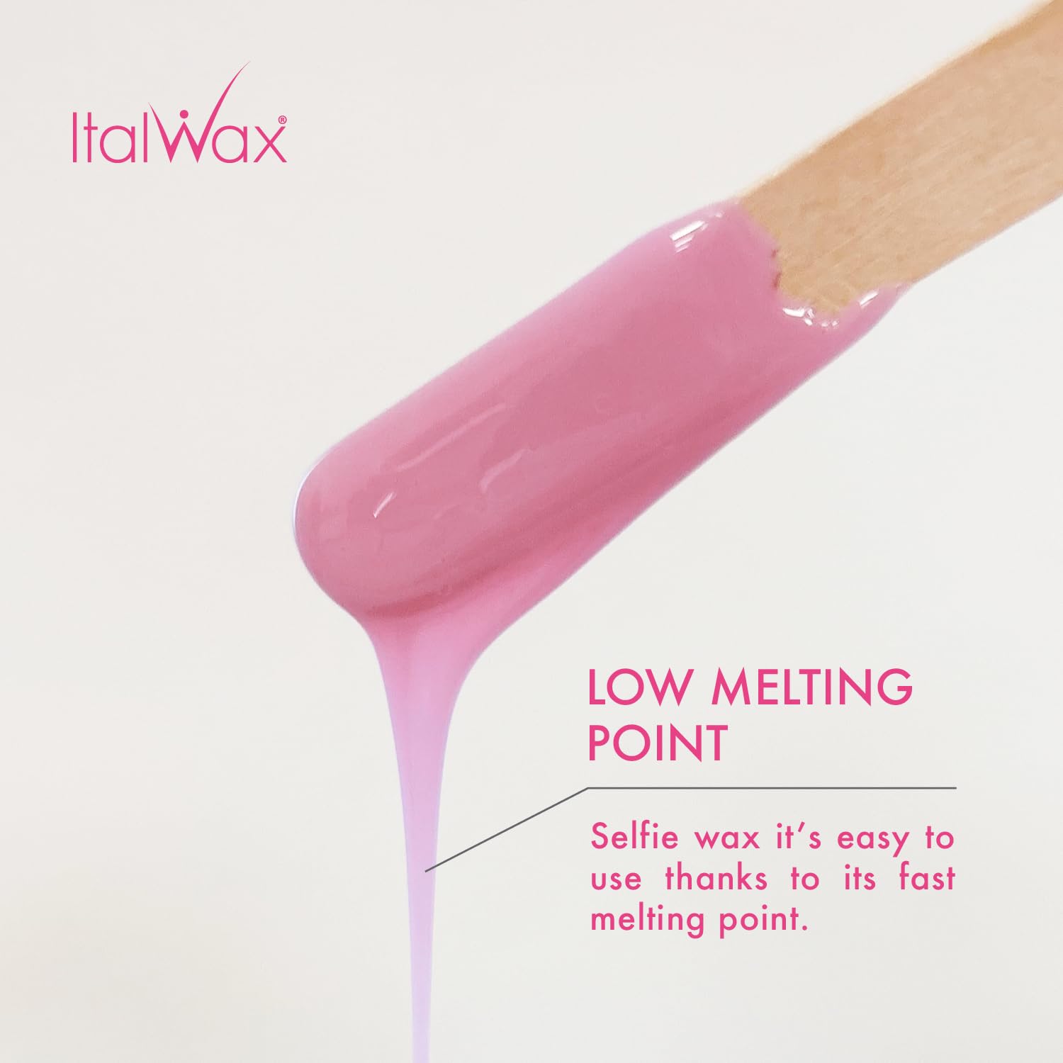 Italwax Face Selfie 500g / 1.1lb - Delicate hard wax for face with oil complex - Perfect for waxing eyebrows, upper lip and sideburns