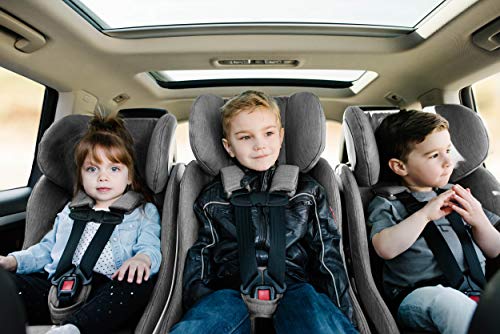 Clek Foonf Convertible Car Seat with Rigid LATCH system, Crumple Zone safety system, Adjustable Headrest, Reclining Design and Anti-Rebound Bar (Cloud)